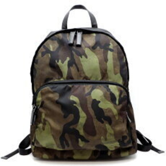 Prada | Bags | Prada Backpack Camouflage Green | Poshmark
